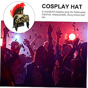 Hemobllo Samurai Hat Costumes for Men Mens Pirate Costume Roman Helmet Gladiator Helmet Plastic Aldult Golden Samurai Helmet Roman Soldier Costume