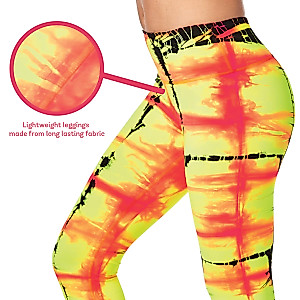 Zumba Fitness Dance Workout Active Compression Print Capri Leggings for Women