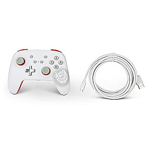 PowerA Enhanced Wired Controller for Nintendo Switch - Mario White