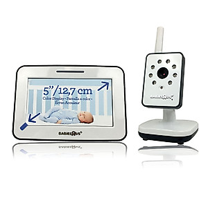 Babies R Us 5 Inch Video Baby Monitor with Night Vision, Color, Flat Screen, Video and Sound Baby Monitor