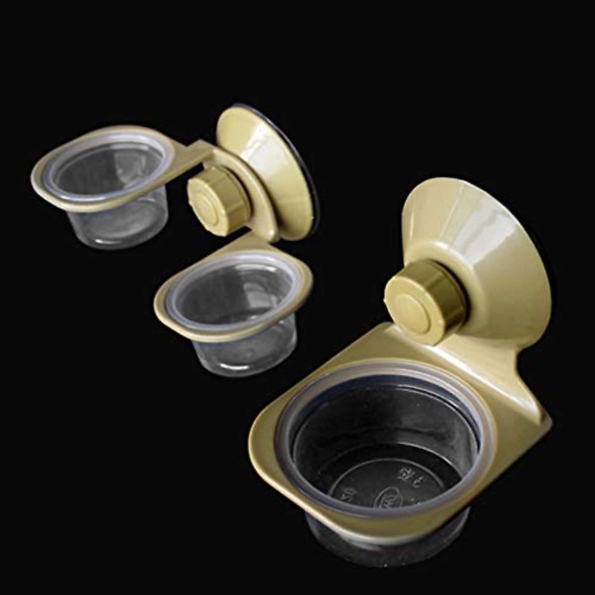 balacoo Pet Feeder Fixed Type Reptile Feeder Safety Hanging Food Feeder Bowl Basin Feeder for Chameleon Tortoise Gecko Iguana Lizard (Double Bowl) Pet Food