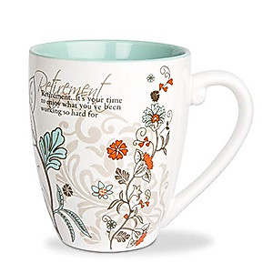 Pavilion Mark My Words Retirement Ceramic, Mug, 20-Ounce, 4-3/4-Inch