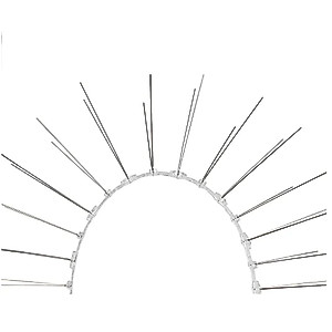 Bainser 10.8 Feet Stainless Steel Bird Spikes, 10 Pack Flexible Bird Repellent Spikes for Pigeons and Other Small Birds, Spikes Fence Kit for Garden/Balkon