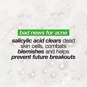 Dermalogica Breakout Clearing Foaming Wash - Acne Face Wash with Salicylic Acid & Tea Tree Oil - Dive Into Pores to Clear, Soothe, & Energize, 6 Fl Oz