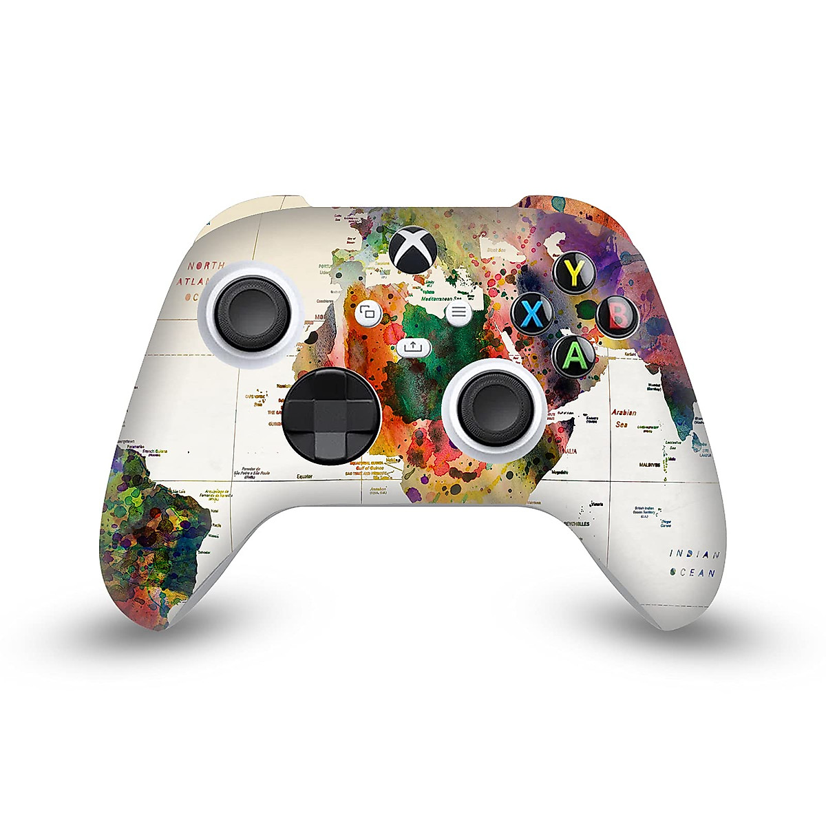 Head Case Designs Officially Licensed Mark Ashkenazi Map Of The World Art Mix Vinyl Sticker Gaming Skin Decal Cover Compatible With Xbox Series X/S Controller