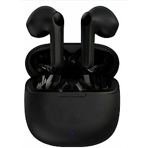 MJHA Wireless Bluetooth Earbuds – Noise Cancelling Wireless Earbuds & in-Ear Black Headphones – Built-in Wireless Charging Case – Ultra Long Playback Support – Deep Bass HiFi