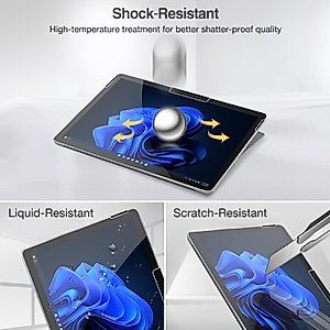 ProCase [2 Pack] Surface Go 4 2023/ Go 3 2021 / Surface Go 2 10.5" 2020 / Surface Go 10" 2018 Screen Protector, Tempered Glass Screen Film Guard for Surface Go 4/3/2/1 -Clear