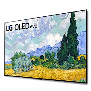 LG OLED G1 Series 65” Alexa Built-in 4k Smart OLED evo TV (3840 x 2160), Gallery Design, 120Hz Refresh Rate, AI-Powered 4K, Dolby Cinema, WiSA Ready (OLED65G1PUA, 2021)