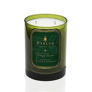 Harlem Candle Company Vintage Garden Luxury Candle, 12 oz Glass Jar, Double Wick, Soy Wax, Gift Box, Wild Berry, Rose, Absinthe, Angelica, Strawberry Musk, and Birch