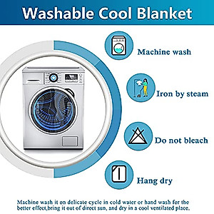 Kpblis Cooling Bamboo Blankets for Hot Sleepers, Lightweight Summer Big Cool Blankets Queen Size, Thin Bamboo Extra Cool Throw Blankets for Hot Flashes (79x91 inches, Light Grey)