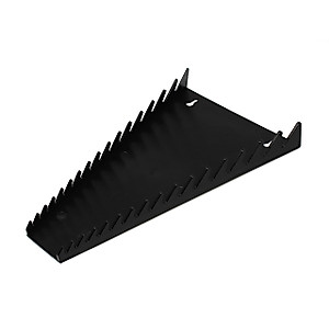 JSP Manufacturing Red & Black 16 Tool Standard Wrench Holder Wrench Organizer 2 Pack | Storage Rack Tray Tool Holder