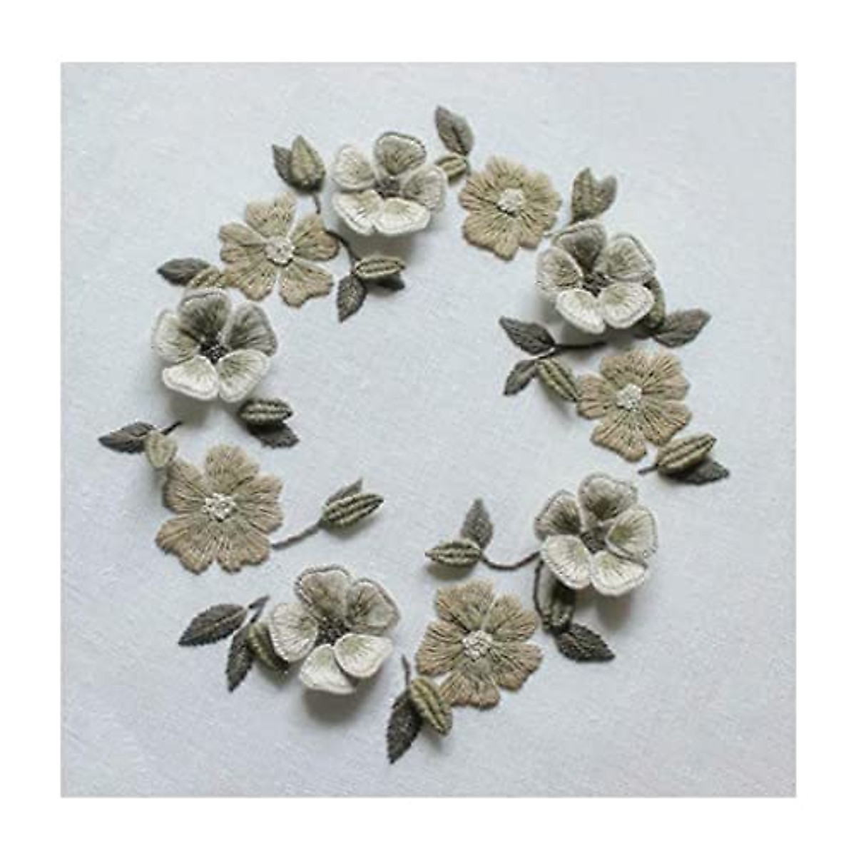 Luzhengyang 3D Flower Cross Stitch Hand Embroidery Starter Kit for Girls