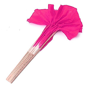 Handmade Handle Belly Dance Fan Silk Fan Dance Fan Dance Fan Double-Sided Gradient Yangko Fan