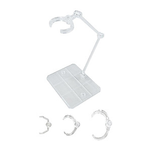 UGPLM Assembly 1/144 Action Figure Stand Display Holder Base Model Stand Support Stand Transparent for Models Figure, Style A