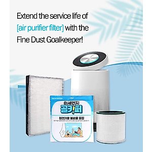 FilterTech Fine Dust Goalkeeper - DIY Filter Saver for Samsung Air Purifier HC-M160C/HC-M160G/HC-M530VM/HC-M530W/HC-M530WM/HC-N130C/HC-N130G/HC-N130W : Additional Protection, Filter Life Extension