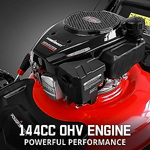 PowerSmart Self Propelled Gas Lawn Mower, 20-inch Push Mower Gas Powered 3-in-1 with 144cc 4-Stroke Engine DB2321CR