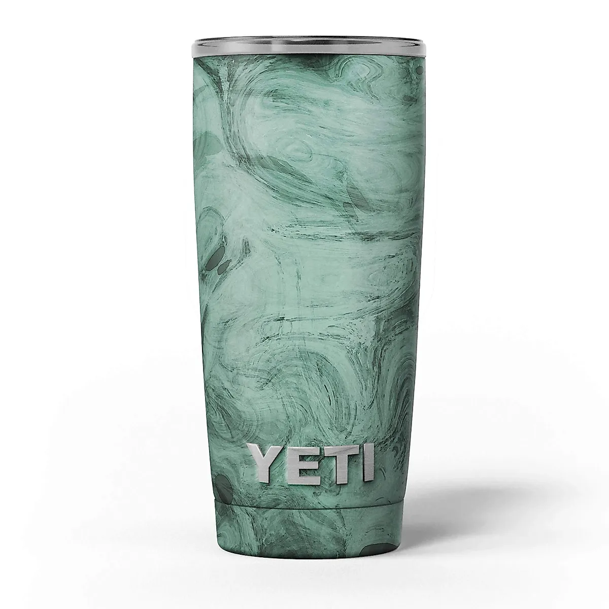 Design Skinz Green Slate Marble Surface V16 - Skin Decal Vinyl Wrap Kit Compatible with The Yeti Rambler Cooler Tumbler Cups