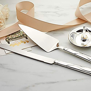 Lenox Cake Knife & Server Adorn Set, Silver