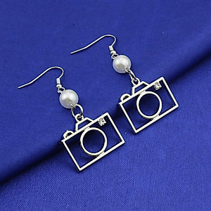 Retro Camera Earrings: Gift for Photography Lovers - Camera Charm Jewelry