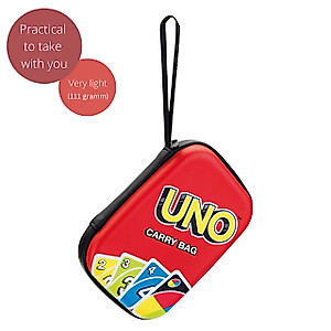 Klein UNO: Carry Bag - Holds Uno Game Cards, Stow The Game Instructions in The Mesh Compartment, Sturdy Zip Up Case