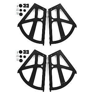 4Pcs/Set Home Furniture Shoes Drawer Cabinet Hinge Flip Plate Frame Turning Rack Accessory Replacement Fittings Stainless Steel for Kitchen Living Room