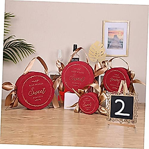 DECHOUS 3pcs Small Blackboard Wedding Easel Chalkboard Mini Table Blackboards Table Blackboard with Stand Tabletop Blackboard Mini Blackboard Easel Wood Office Price Tag Rewritable