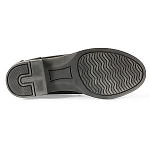 HORZE Wexford Women's Equestrian Synthetic Leather Zip-Up Schooling Paddock Boots - Black - 7