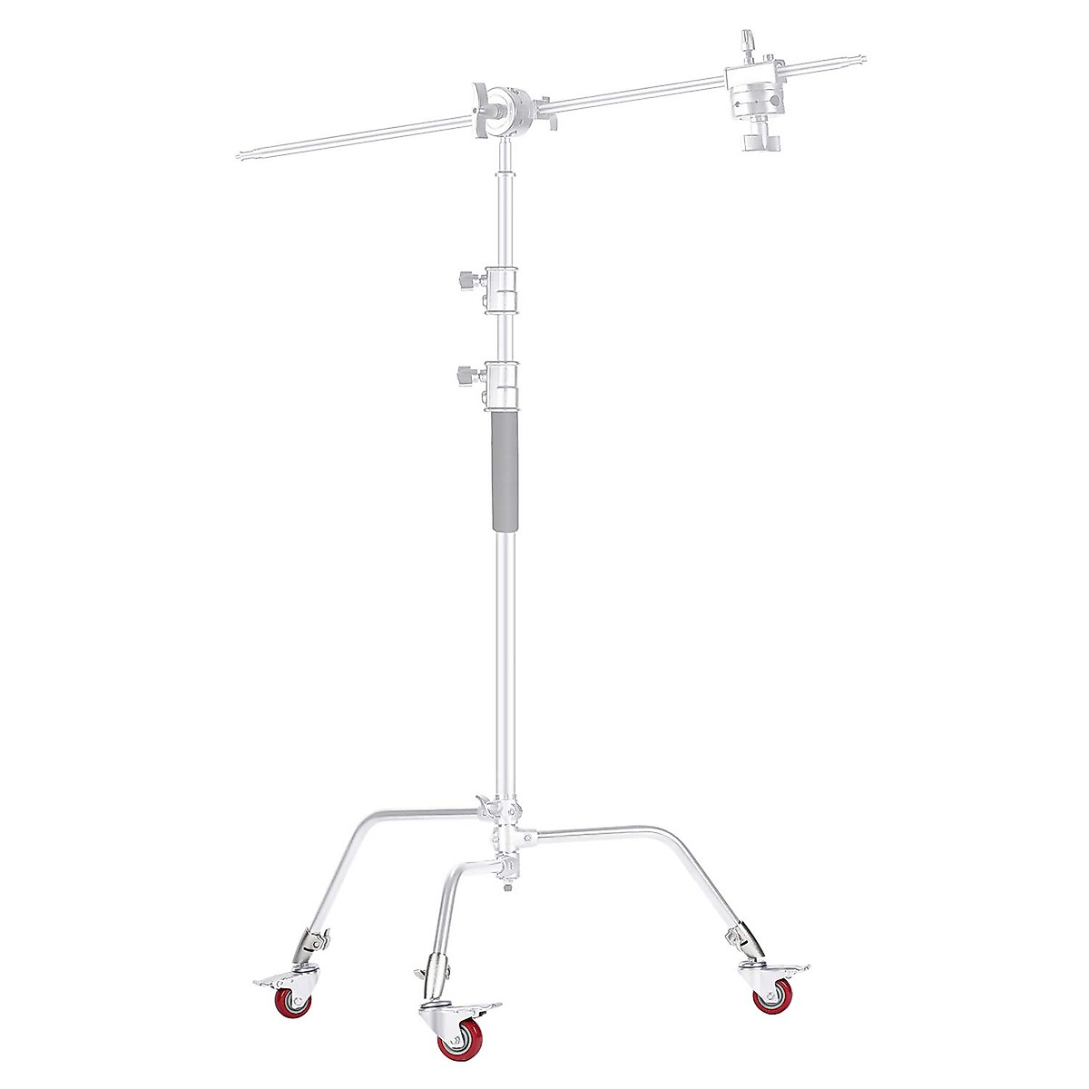 Neewer 3 Packs Professional Swivel Caster Wheels Set with 75mm Diameter, Durable Metal Construction with Rubber Base ONLY Compatible with Neewer Photography C Stand for Studio Video Shooting