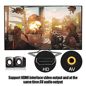 HDMI Media Player,4K 1080P Full HD Digital Media Player Support HDMI/AV Output,Play Video and Photos with USB Drive/SD Cards/External Devices For Android(US Plug)