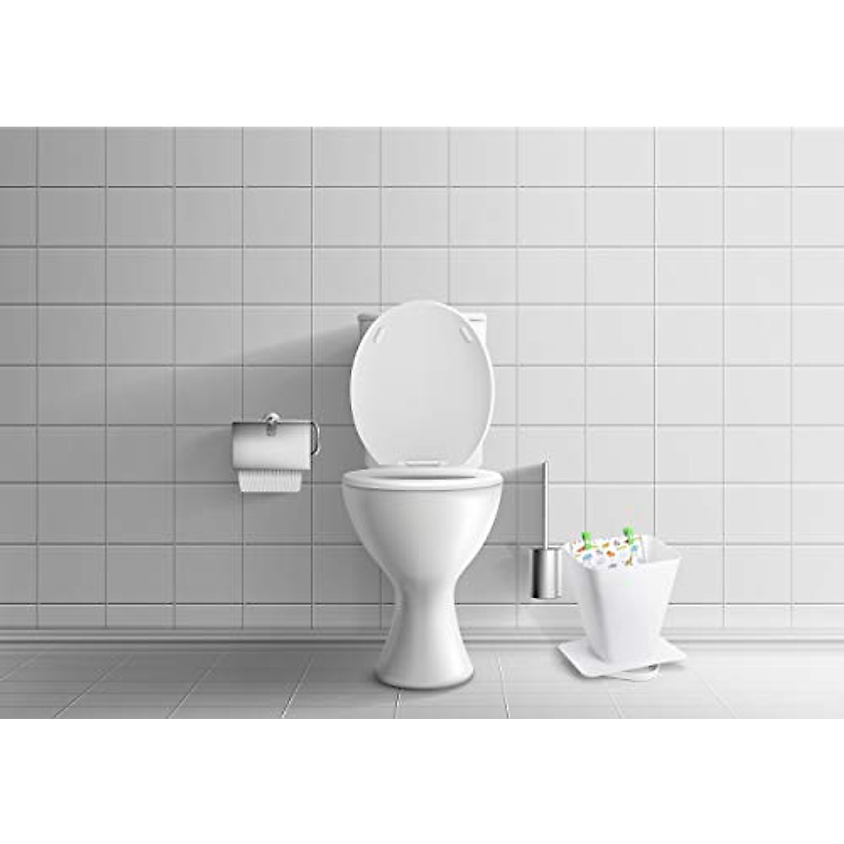 SimplyImagine SprayStand - Cloth Diaper Sprayer Splatter Shield - Contains Spray and Debris When Rinsing Cloth Diapers, Clothing, Shoes, and More in Toilet Spray Bucket Pail