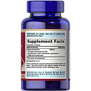 Puritans Pride One A Day Cranberry Promotes Urinary Health by Cleansing The Urinary Tract, 120 ct