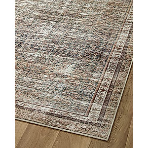 Chris Loves Julia x Loloi Jules Collection JUL-09 Ink / Terracotta, Traditional 8'-6" x 11'-6" Area Rug
