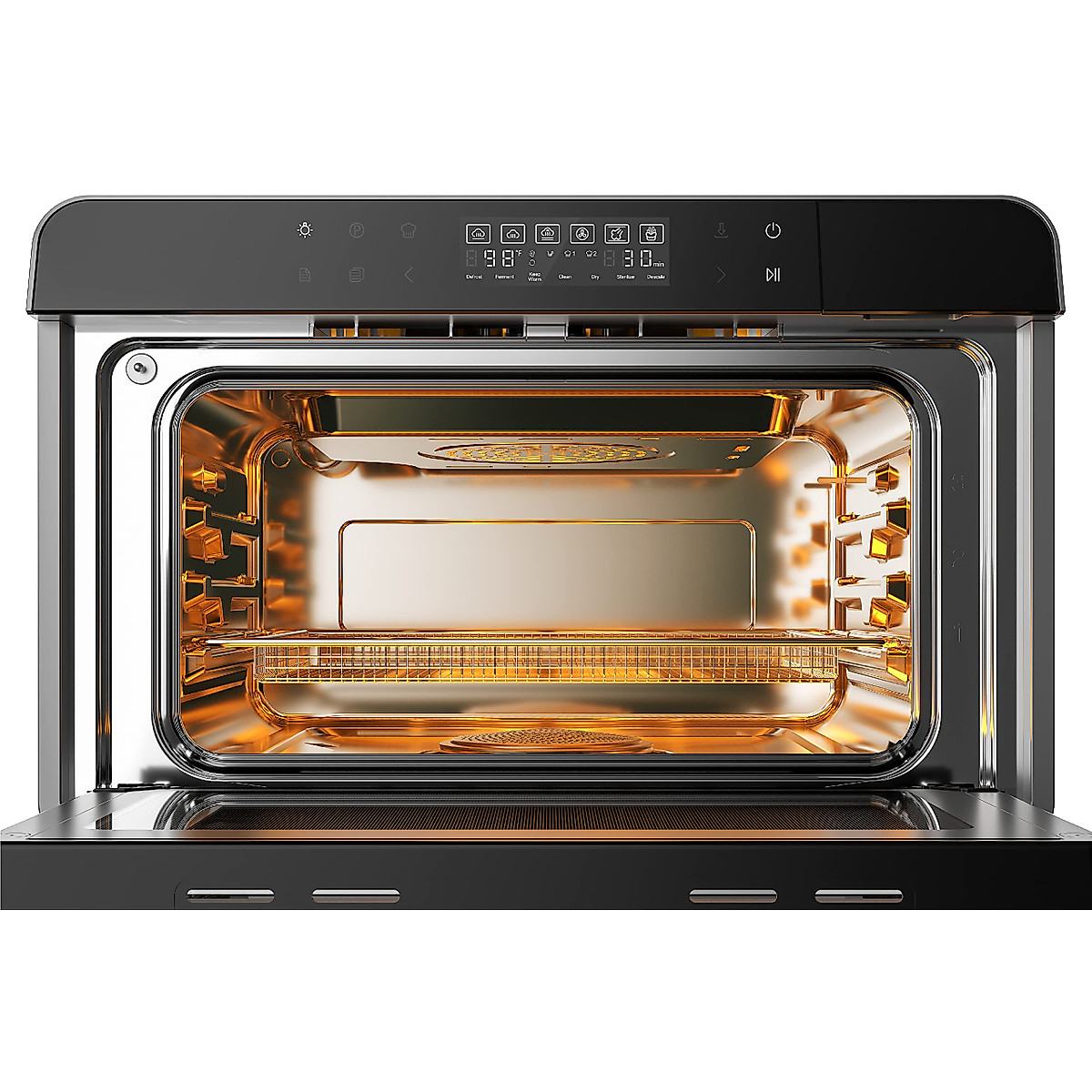 ROBAM 20-in-1 R-BOX CT763 Countertop Convection Oven | Air Fry, Grill, Bake & Steam | Wide Temperature Precision | Spacious Capacity, Ergonomic Design, 30 Built-In Recipes, Water Reminder