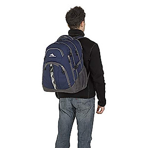 High Sierra Access 2.0 Laptop Backpack, True Navy/Mercury, One Size Dark Blue