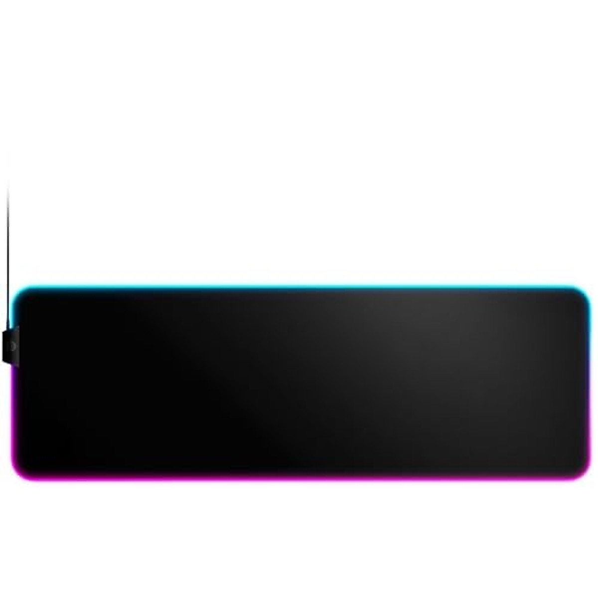 SteelSeries Gaming Mouse Pad 2 Zone RGB Illumination 9cm x 30cm x 0.4cm QcK Prism Cloth XL Black