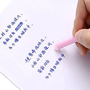 N.D 50pcs Erasable Pen Refill, 0.5mm Needle Head Black Replacement Gel Ink Pen Refill for Kids Students Writing Stationery Supplies