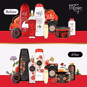 Maja Perfumed Talcum Powder, Talcum Powder with Maja's Classic Oriental Scent to Keep Your Skin Dry and Fresh, Talcum for Silky Legs Delicate Aroma 2-Pack of 7 Oz Each, (Packaging May Vary)