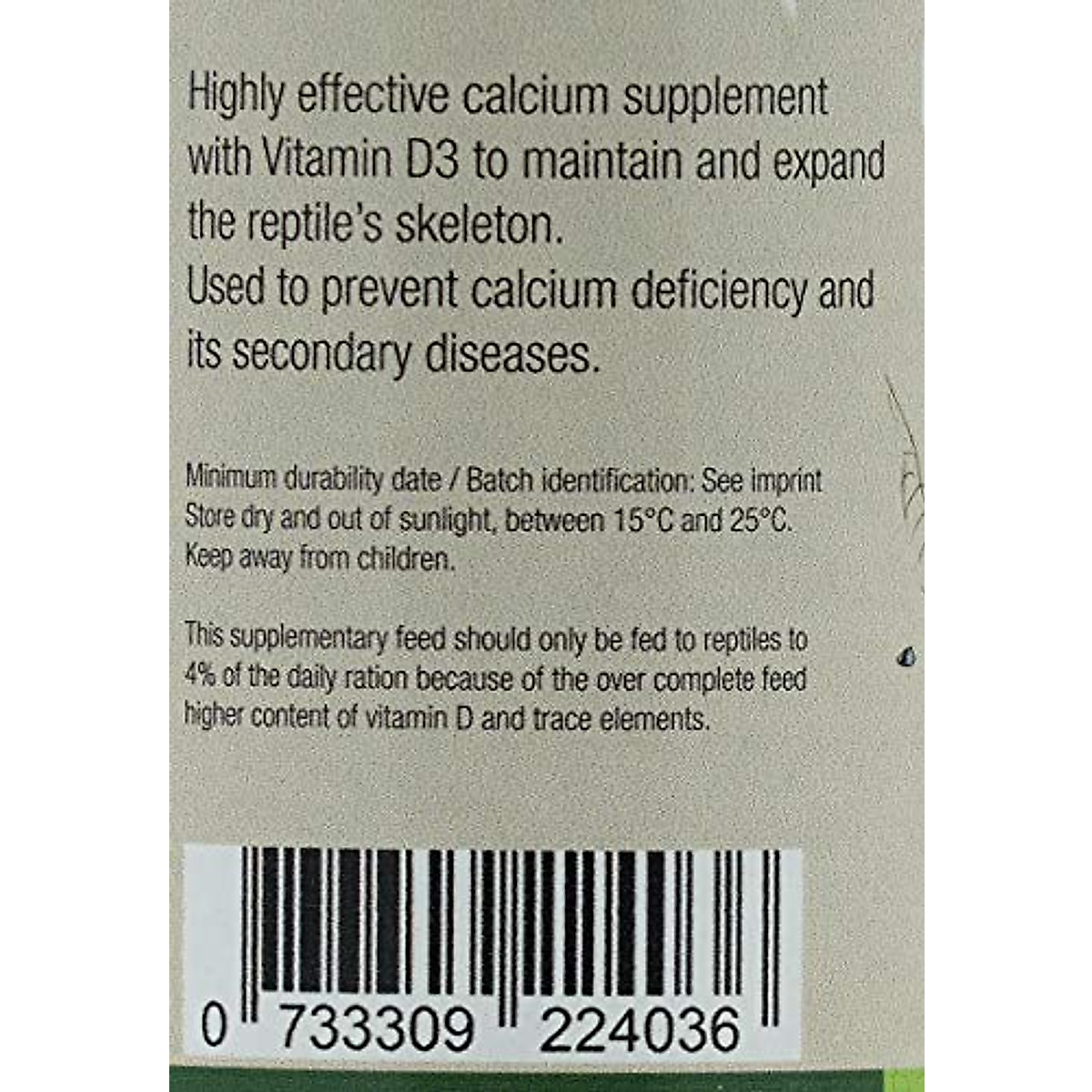 Nekton Rep-Calcium Plus D3 Reptile Supplement, 65gm