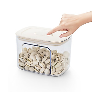 LivLab 600ML Storage Container Bin Rice Dispenser Food Cereal Container Bins Household (0.6L)