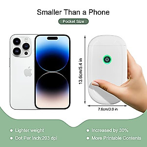 JENYNG Label Maker Machine with Tape,Portable Labeler Wireless Mini Thermal Label Printer for Home, Office,Shipping, Barcode, Mailing, Organizing, Label Maker with Multiple Templates USB Rechargeable