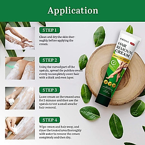 REJOPES Hair Removal Cream - Painless Flawless Depilatory Cream, Gentle & Soothing for Women and Men, 110g