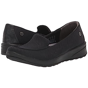 BZees Womens Get Movin' Ballet Flat Black Zebra Print 9.5 M