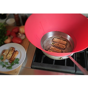 Frywall 10 (Medium) - Red - Splatter Guard, as Seen on Shark Tank