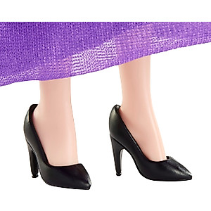 Mattel Disney The Little Mermaid Vanessa Fashion Doll in Signature Purple Dress, Toys Inspired by The Movie