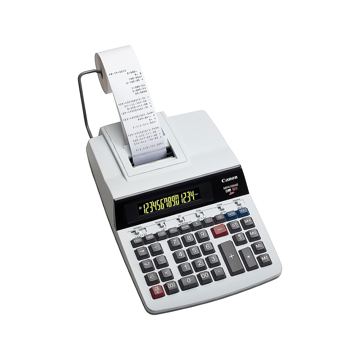 Canon MP41DHIII Printing Calculator 14-Digit 9-Inch x14-Inch x3-1/4-Inch Gray