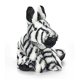 The Petting Zoo Zebra Stuffed Animal, Gifts for Kids, Wild Onez Zoo Animals, Zebra Plush Toy 8 inches