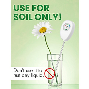 Landtouch Soil Moisture Meter, Moisture Meter for Plants, Moisture Meter for Soil, Garden, Farming, Potted Plants, Indoor & Outdoor, No Batteries Required