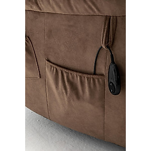 Tiokop Modern Style Lift, Relax Sofa Chair for Apartment and Lounge Furniture Living Room Power Electric Reclining for Elderly and Adults,Easy to Assemble,Antique Brown