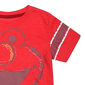 Sesame Street Elmo Boys’ T-Shirt for Infant and Toddler – Red