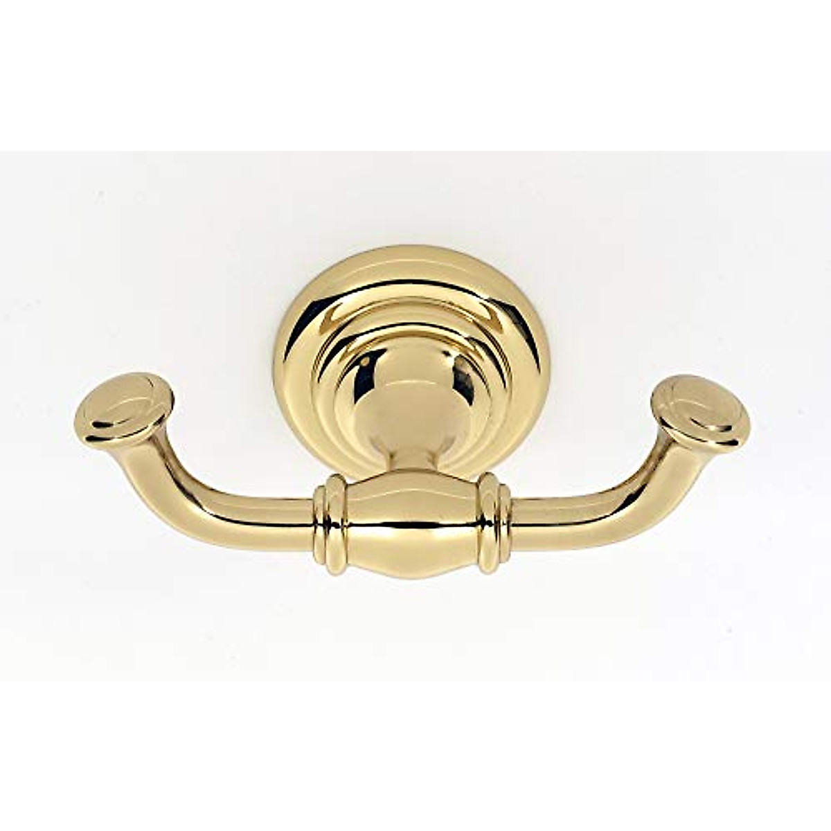 Alno Creations Charlie's Collection Double Robe Hook -a6784-pb- Polished Brass
